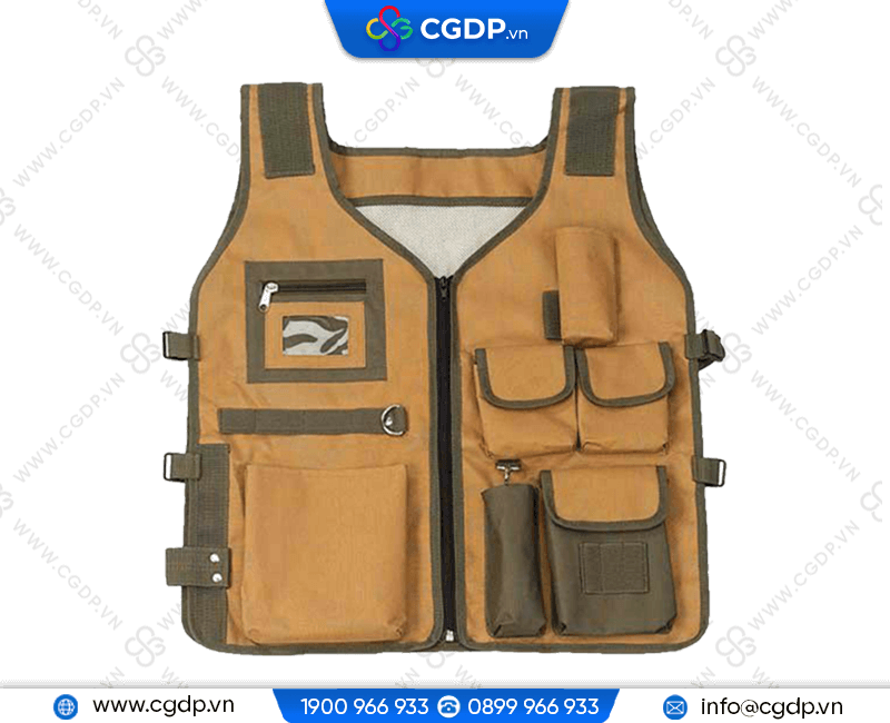 Mẫu áo ghile đồng phục bảo hộ công nhân SKU 110